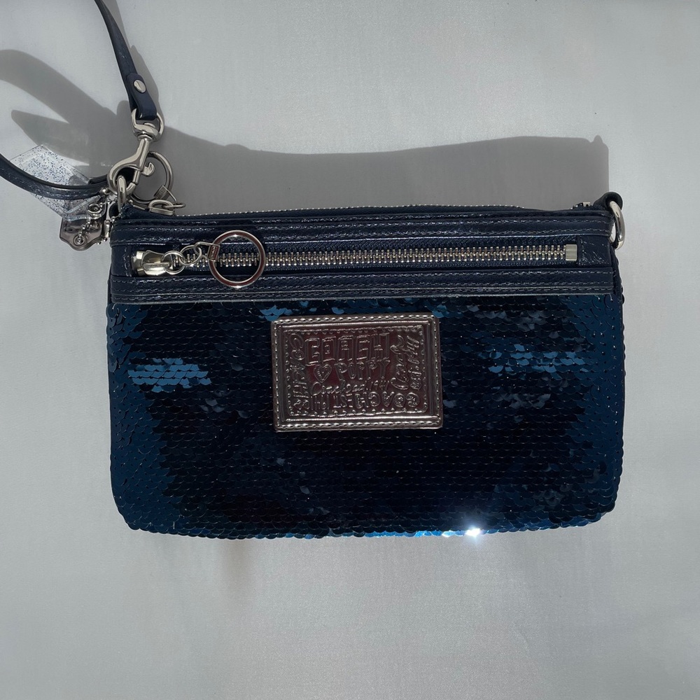Coach Limited Edition Blue Wristlet - Gem